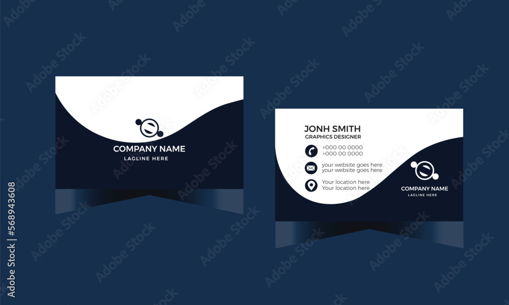Corporate visiting card design.Name card design. Stock Vector | Adobe Stock