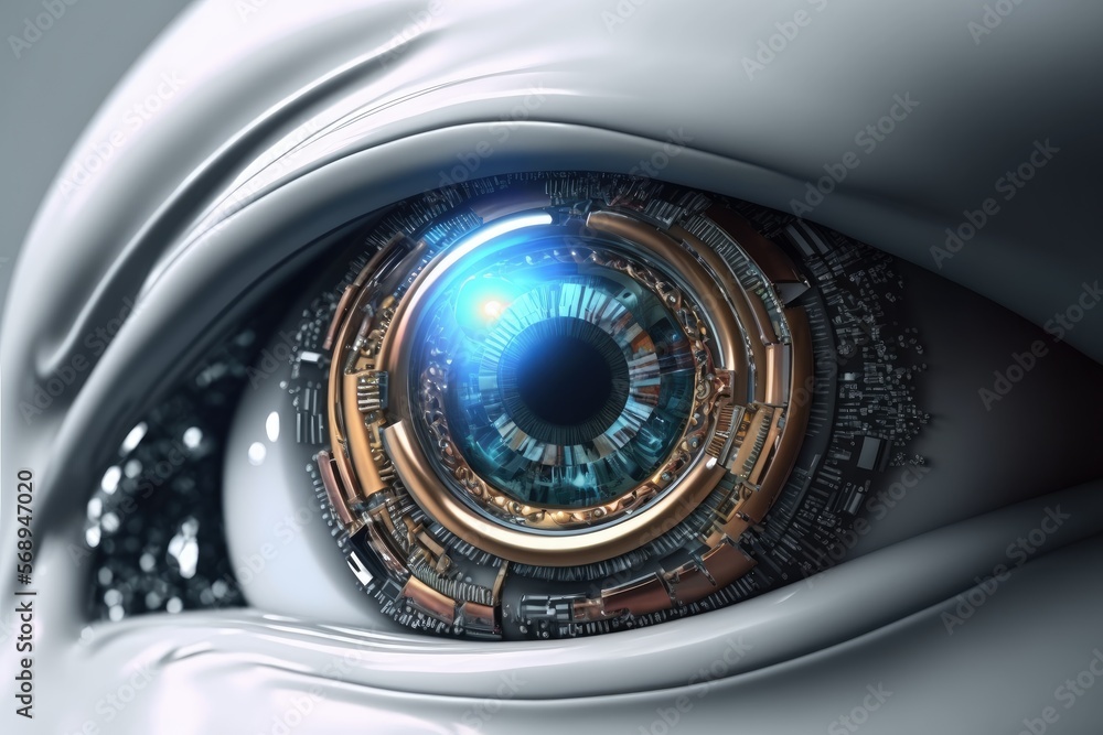 cyber eye Stock Illustration | Adobe Stock