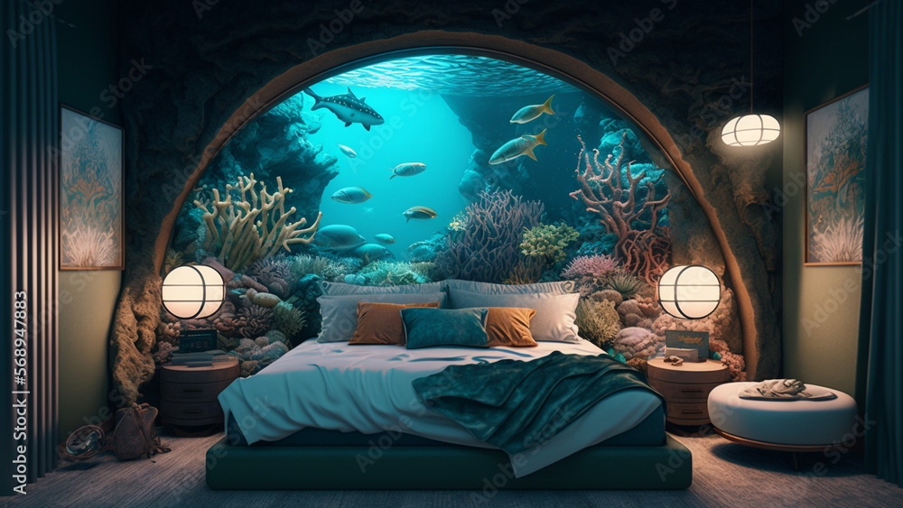 Underwater Bedroom Theme