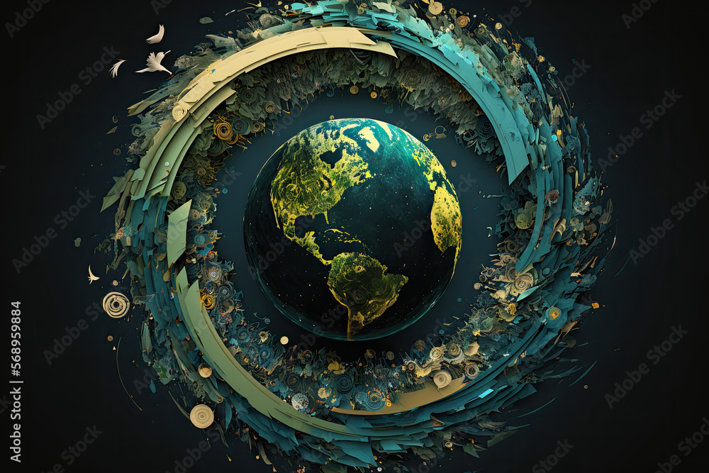 Striking visual representation of a circular economy in motion ...