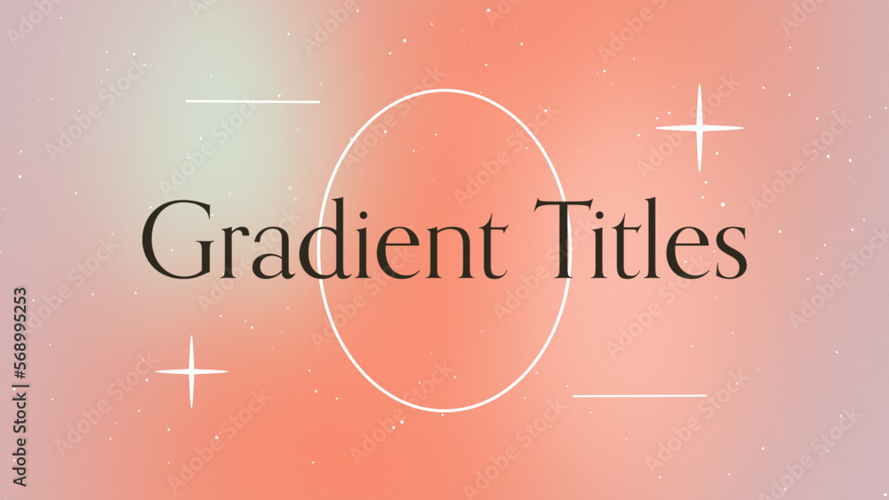 Creative Inventive Gradient Titles Stock Template | Adobe Stock