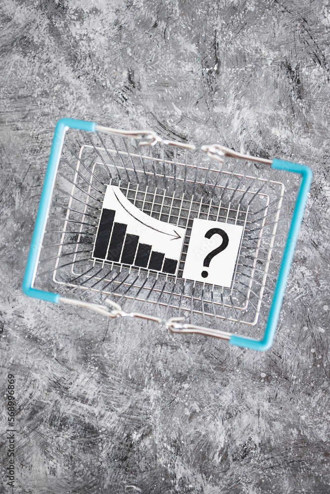 will groceries and retail prices drop in 2023? shopping basket with ...