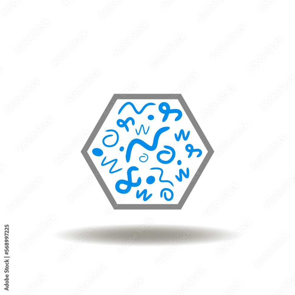 Vector illustration of gastrointestinal and intestinal worm and ...