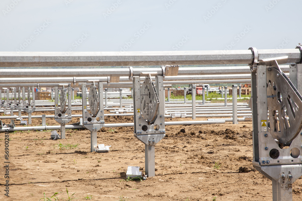 Solar tracker in PV Plant Stock Photo | Adobe Stock