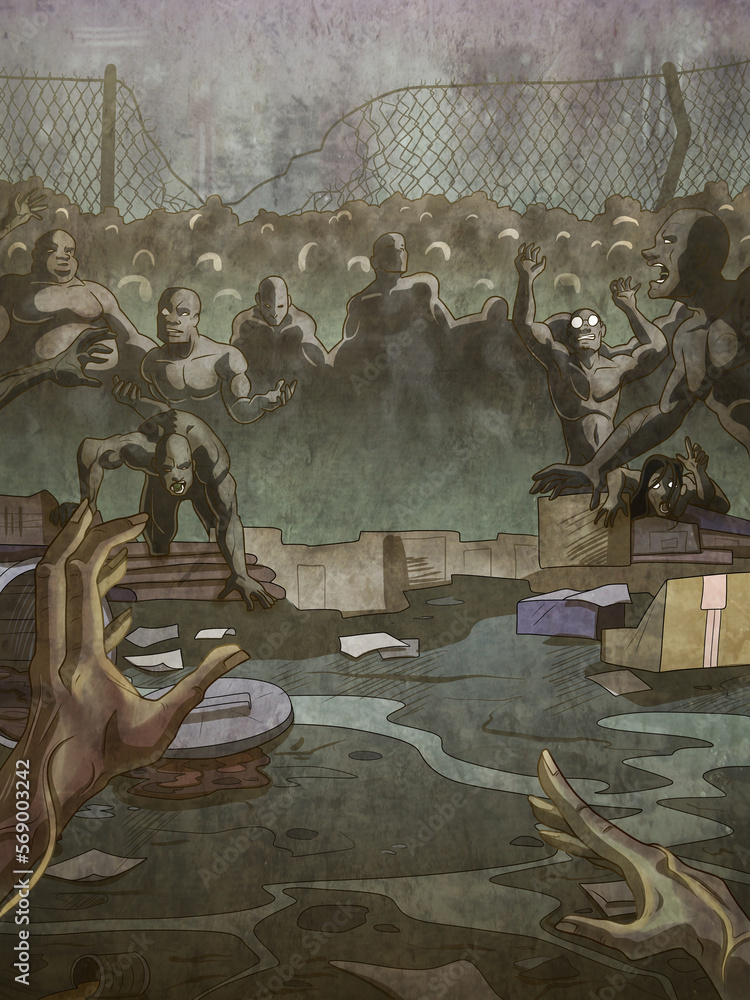 Zombie Horde Concept Art
