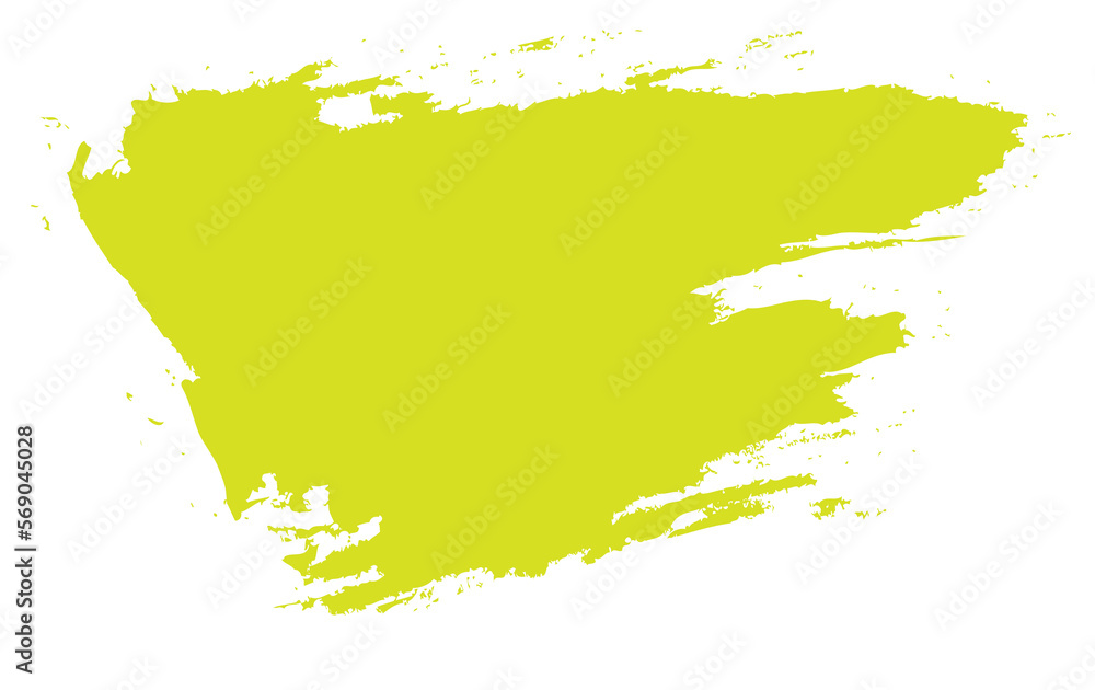 Mancha brochazo de pintura verde sin fondo, para texto o recurso de ...