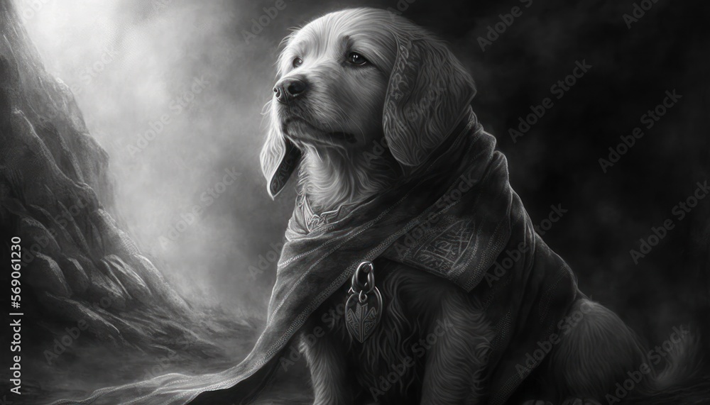 Creative 4k high resolution wallpaper art of a dog inspired by game ...