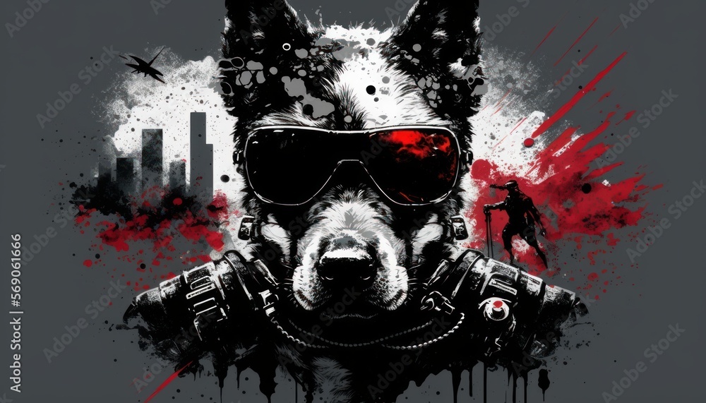 Creative 4k high resolution wallpaper art of a dog inspired by game ...