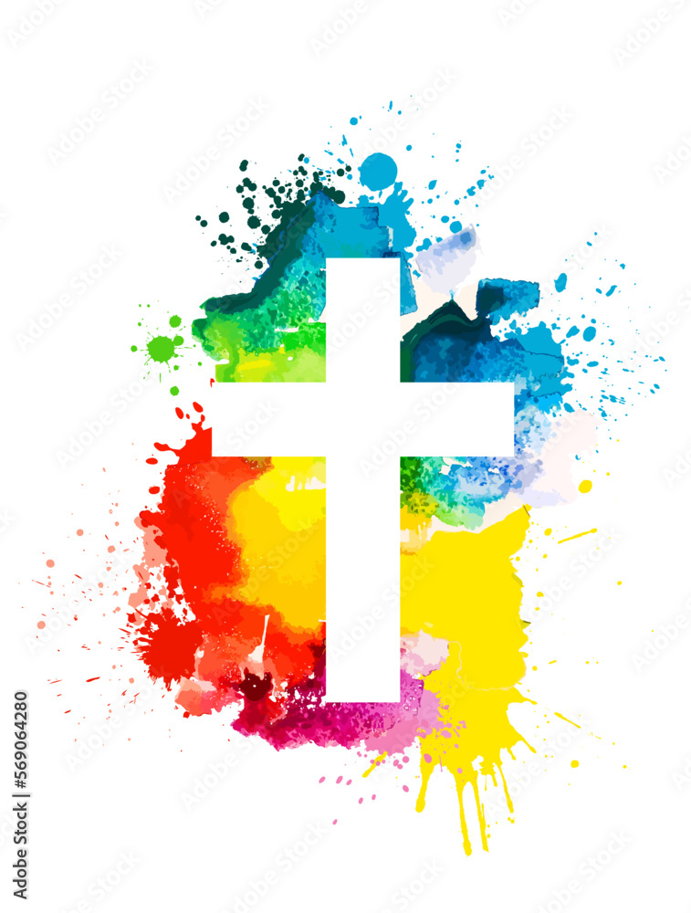 Colorful Cross Wallpaper