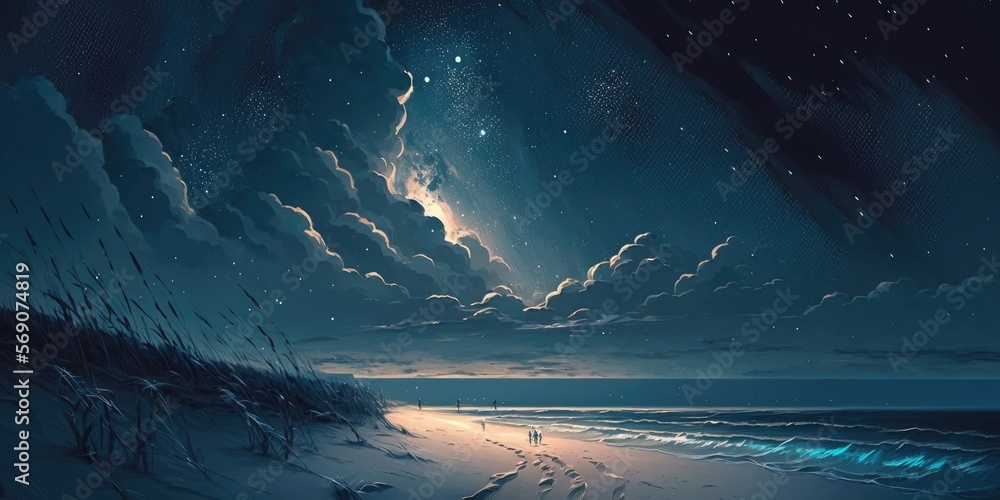 Summer Night Sky Wallpaper