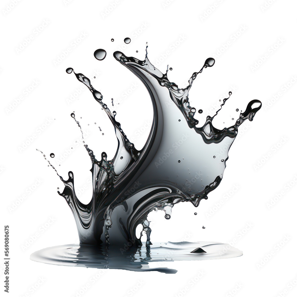 Water splash on transparent background. Splashing of water. Water ...