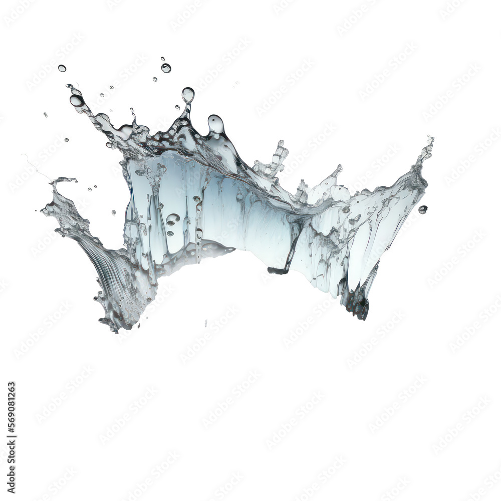 Water splash on transparent background. Splashing of water. Water ...