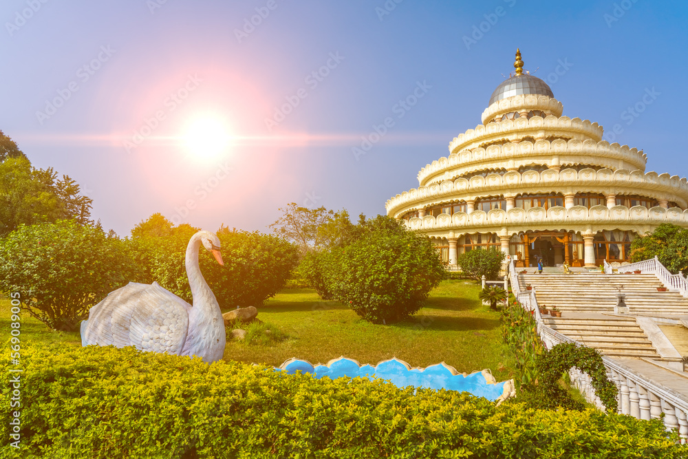 Bangalore, India - 08.012023: Ashram of Hindu spiritual master Sr Sri ...