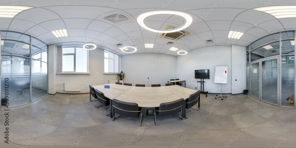 full spherical hdri seamless hdri 360 panorama in interior of empty ...