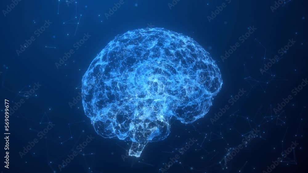 Concept of Big Data and Deep Learning Modern Technology. Futuristic ...