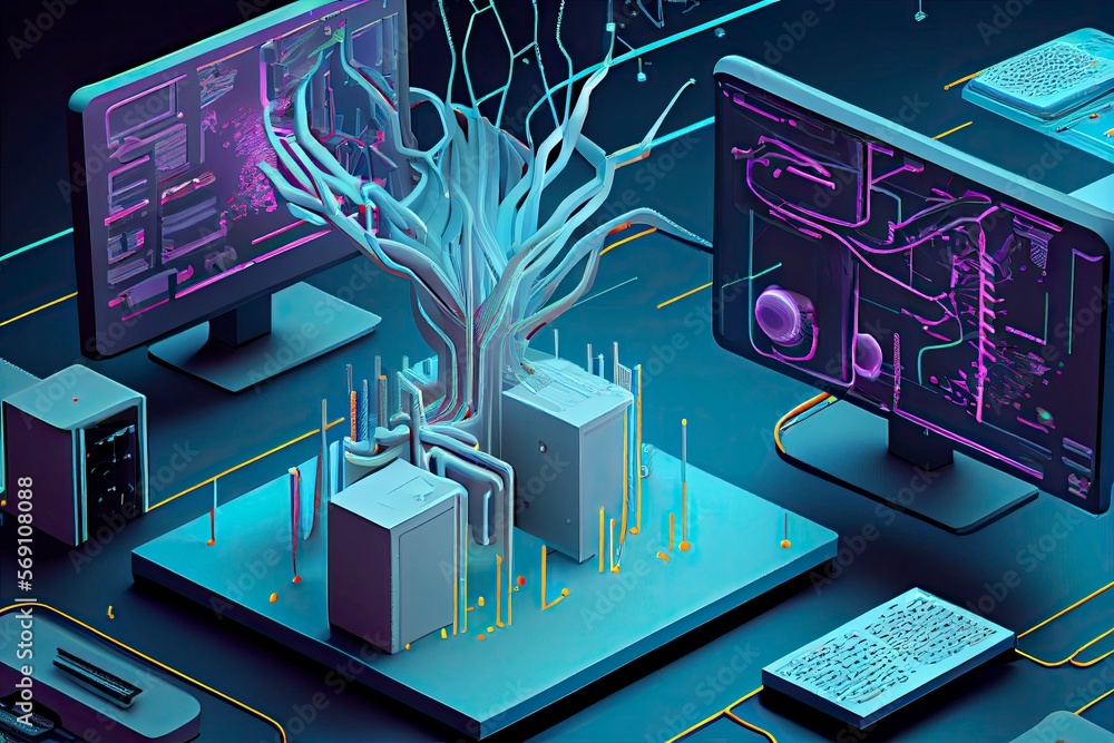 a detailed diagram of neural networks with synapses, dendrites, and ...