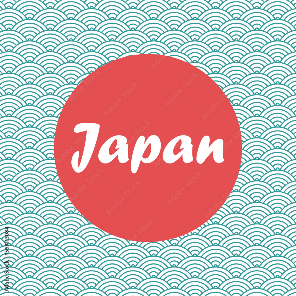 Japanese style background, japanese wallpaper. Stock Vector | Adobe Stock