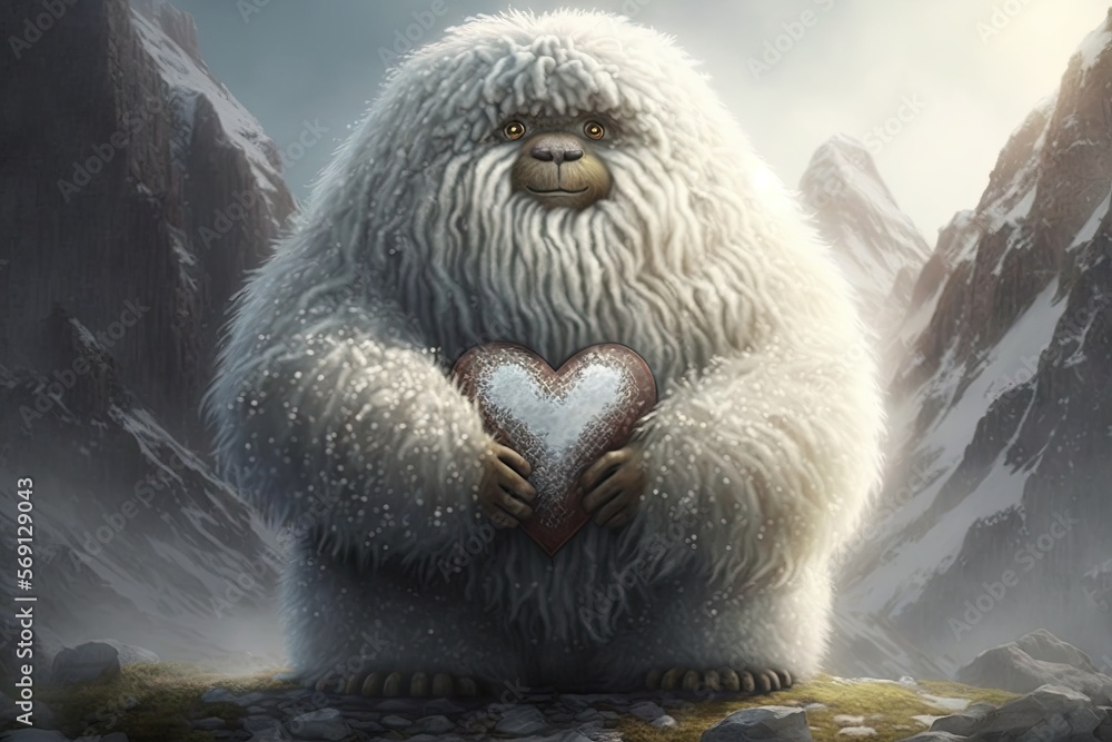 A yeti with a shaggy coat of snow-white fur and a heart as warm as ...