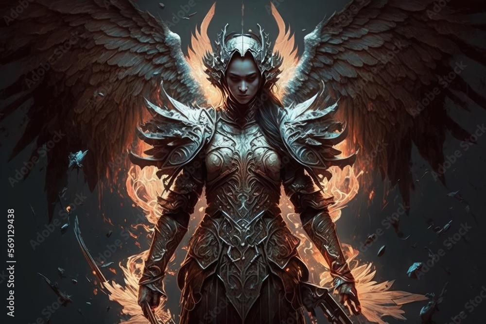 An archangel with wings of fire and a voice that can shatter mountains ...
