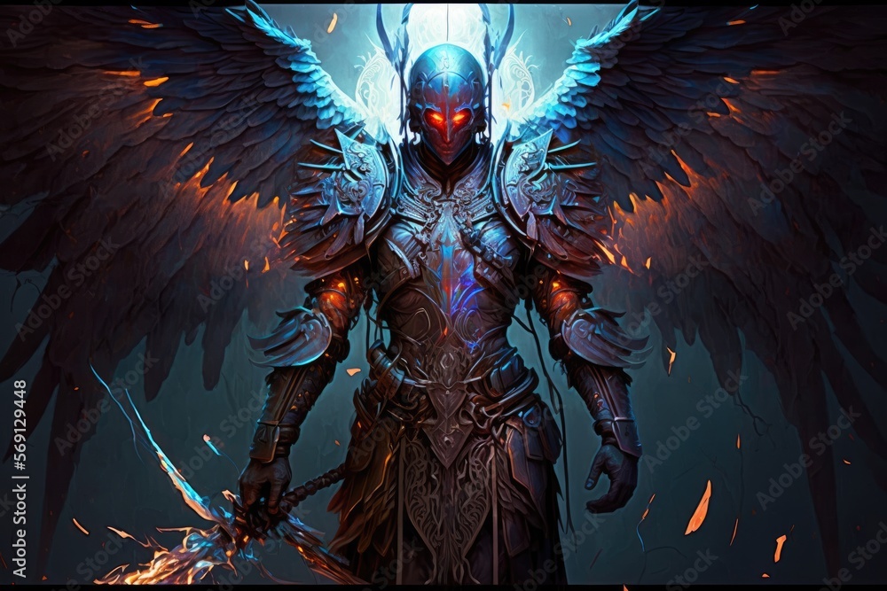 An archangel with wings of fire and a voice that can shatter mountains ...