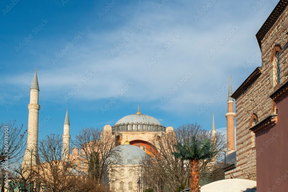 The Hagia Sophia Mosque.Hagia Sophia in Istanbul. The world famous ...