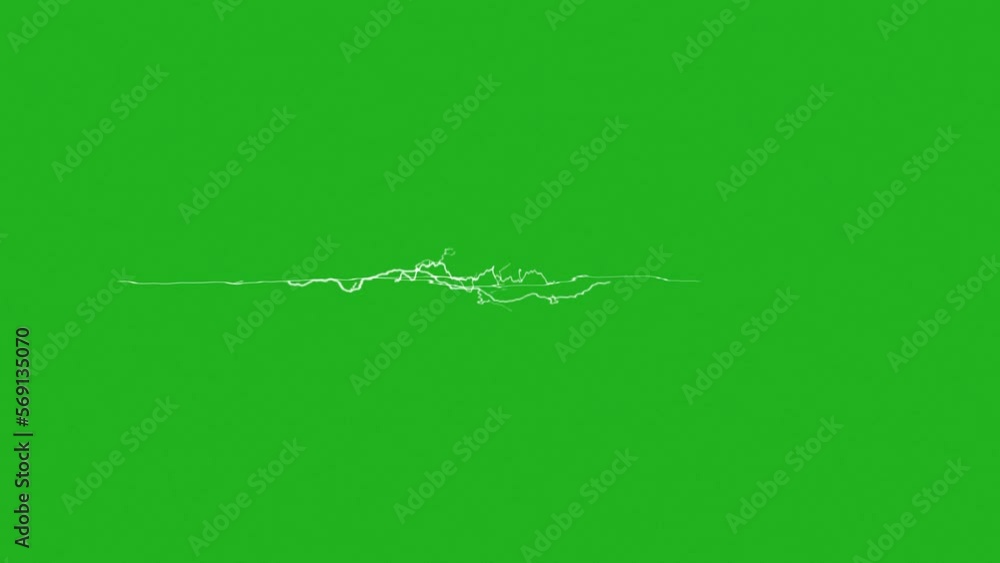 Thunderbolt line effect green screen motion graphics vídeo do Stock ...