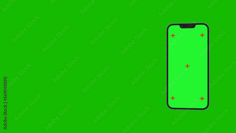 Creative animated smartphone mockup with chromakey screen. Video ...