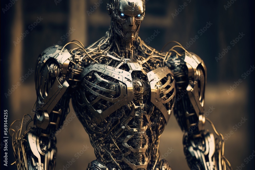 Man of the future, high resolution, character. science fiction, avatar ...