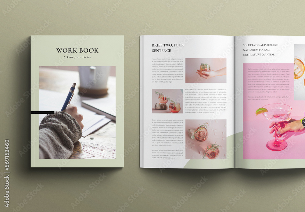 Course Workbook Template Stock Template | Adobe Stock