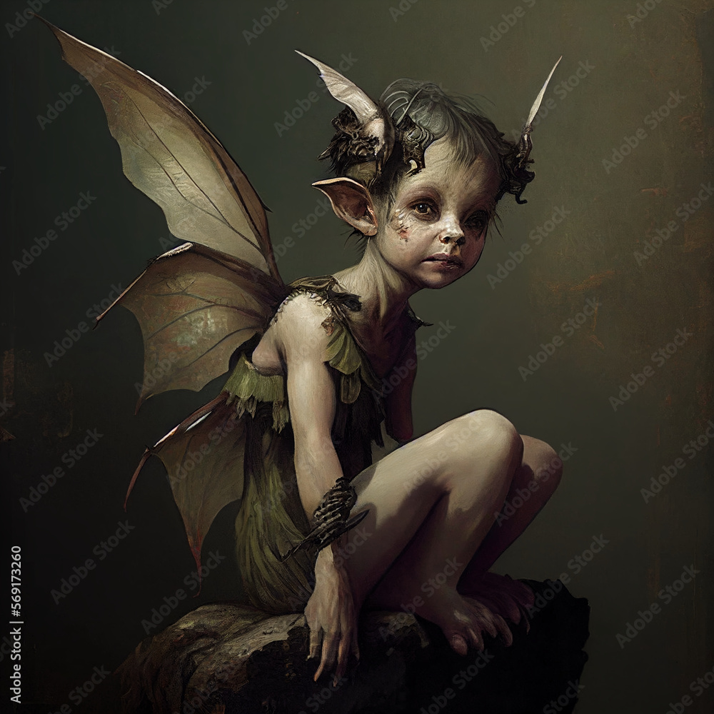 Imp Small Mischievous Sprite Devil Malevolent Fairy Roleplaying DND ...