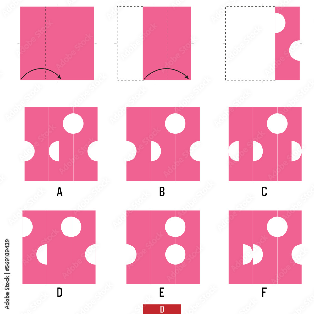 Paper Cutting - Paper folding. IQ test, intelligence questions, Visual ... Paper Cutting - Paper folding. IQ test, intelligence questions, Visual ...