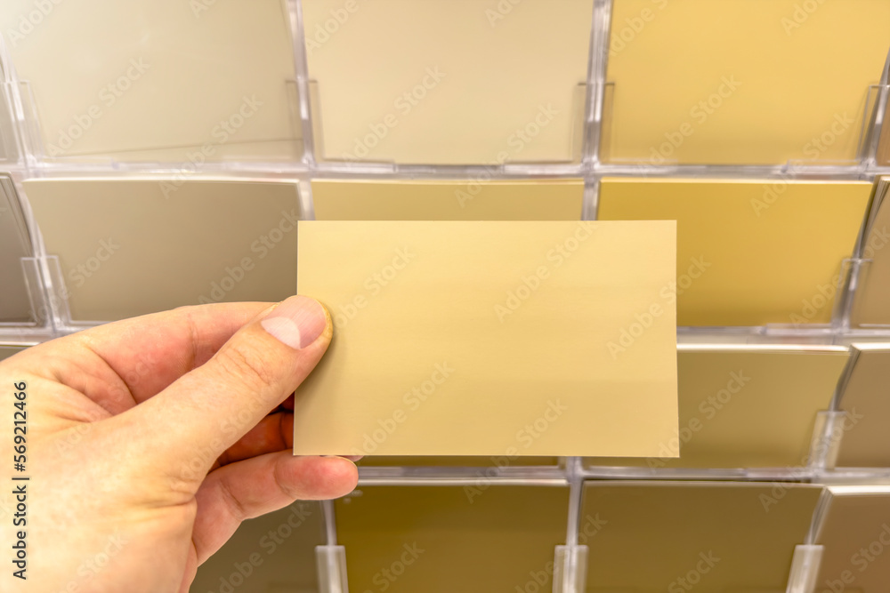 Choose a paint color from the swatches.The designer selects an interior ...