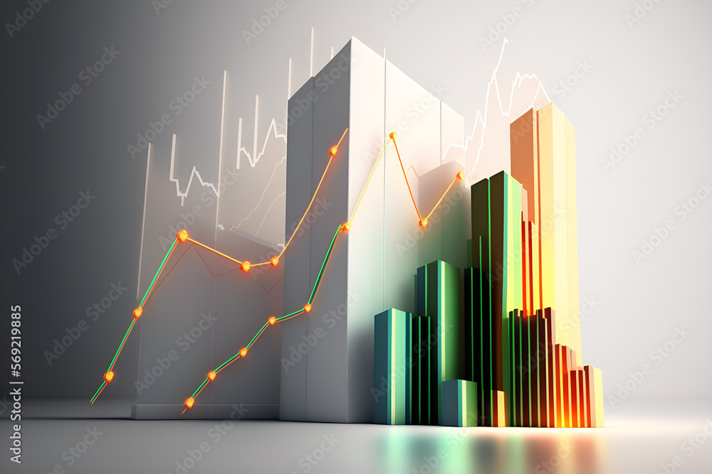 business, stock, chart, technical, diagram, economy, graph, effect ...