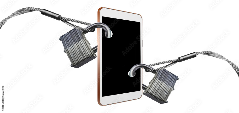 This is an illustration about cell phone signal and wi-fi signal ...