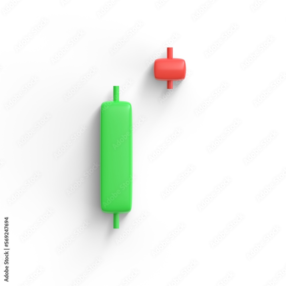 candle stick pattern Bearish doji star. forex stock or crypto trading ...