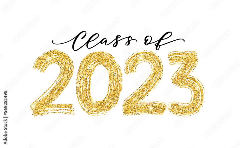Class of 2023. Modern calligraphy. Vector illustration. Hand drawn ...