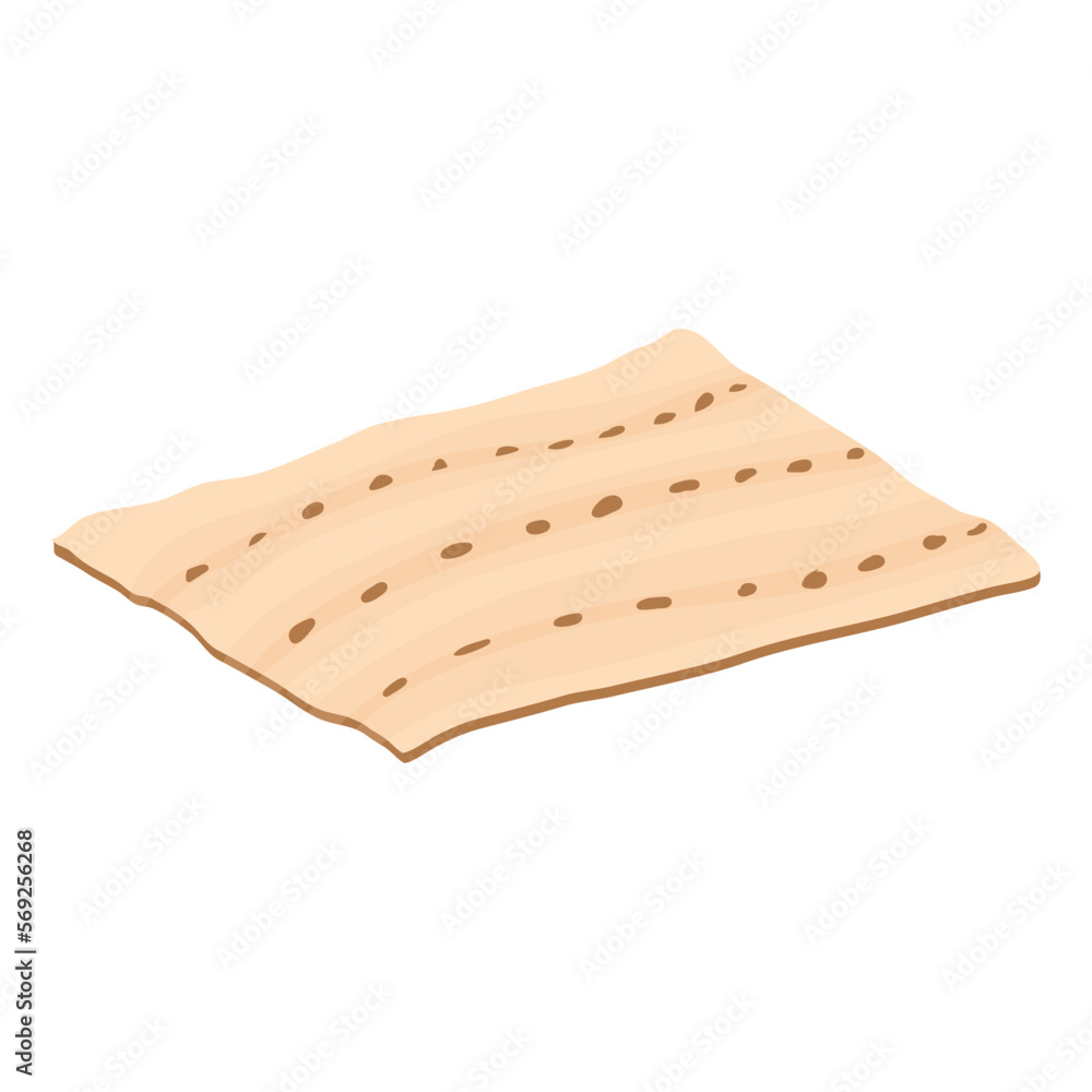 Matzah or matzo, unleavened bread for Pesach, Jewish holiday of ...