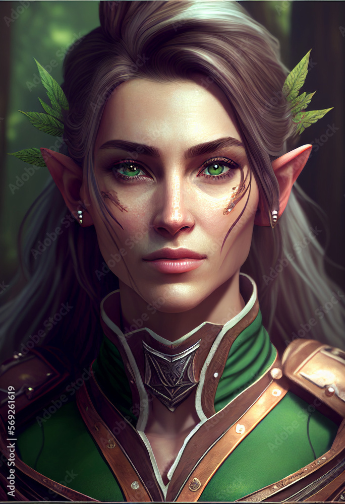 D D Wood Elf Character Portrait For Fantasy Roleplay Rpg Games Etc D D Wood Elf Character Portrait For Fantasy Roleplay Rpg Games Etc