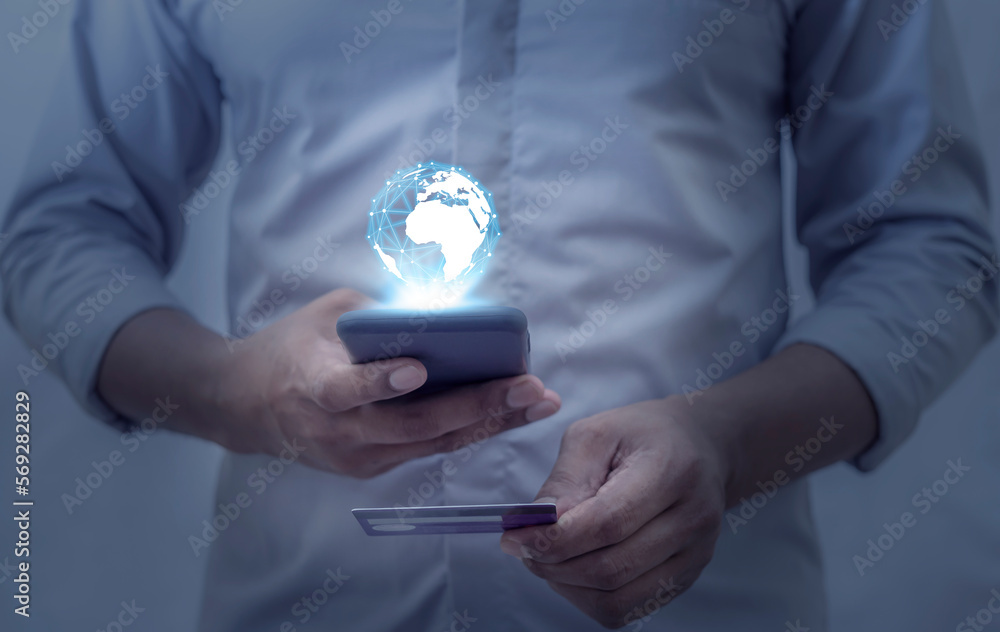 Online Banking And Internet Banking Savings Concept Stock Photo | Adobe ...