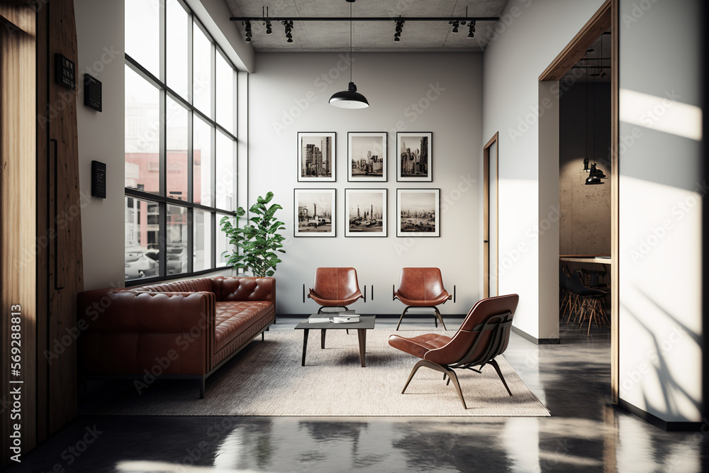 Corner Office Space Waiting Room