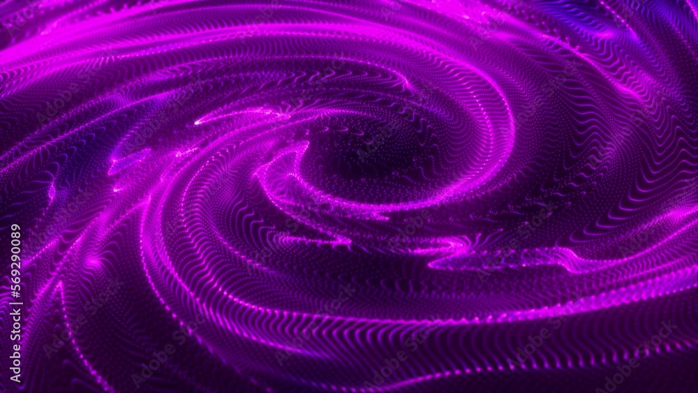 Energy Vortex. Mesmerising spiral tunnel of crystal fluid. Luminous ...