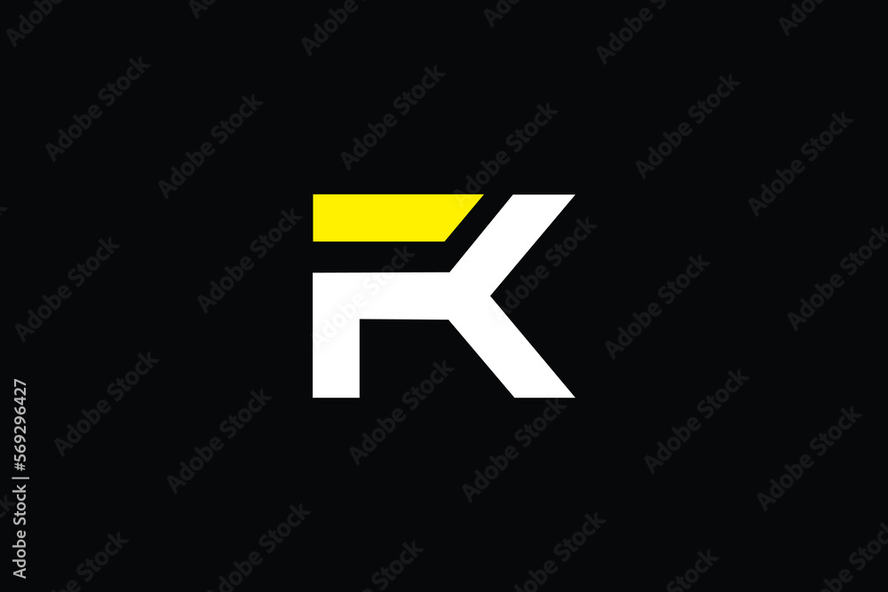 Letter F K logo icon design Stock Vector | Adobe Stock