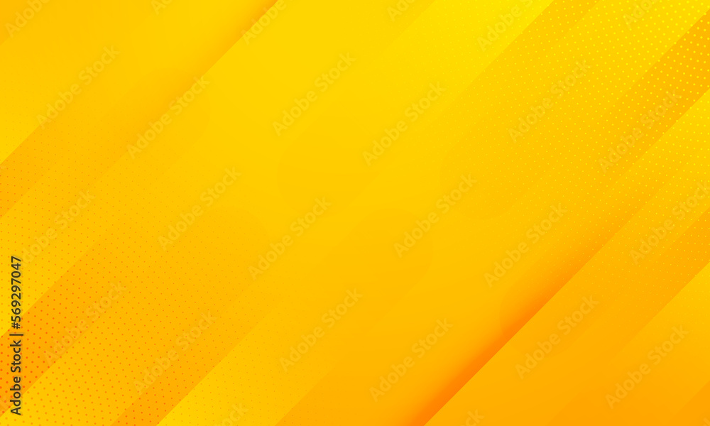 abstract modern yellow background with stripes and halftone Stock ...