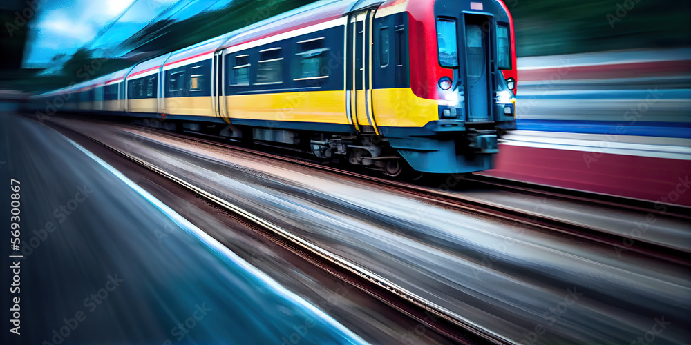 A High-Speed Train Journey Captured in Perfect Focus with the Outside ...