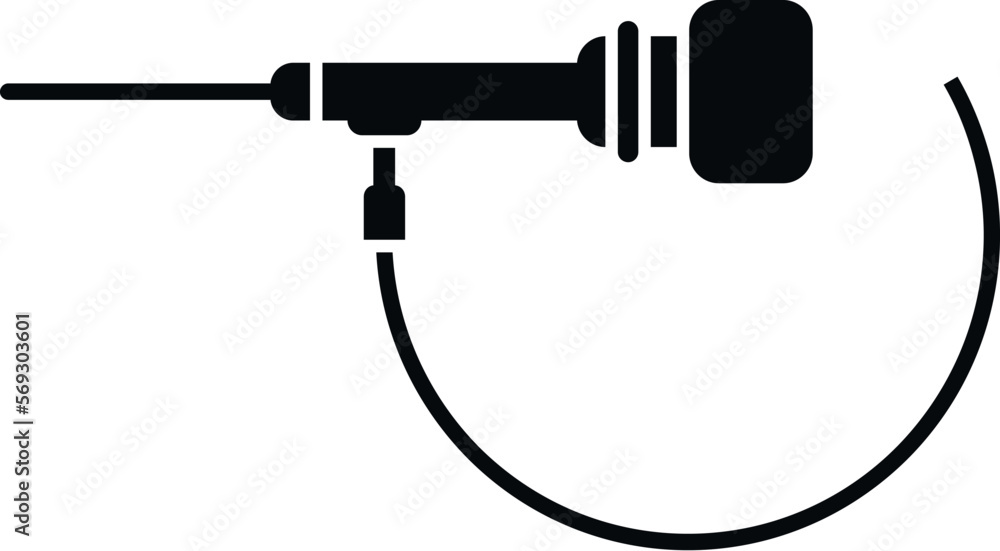 Endoscope icon simple vector. Medical camera. Stomach inspection Stock ...