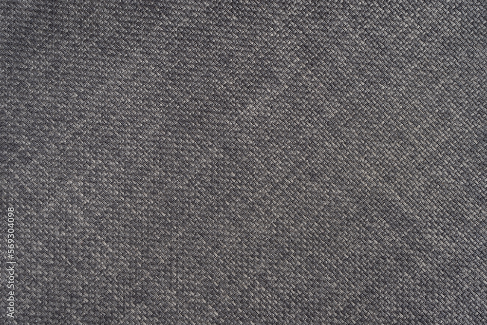 Jacquard woven upholstery, gray coarse fabric texture with diagonal ...