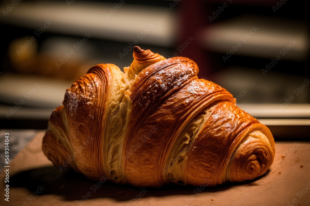 A croissant is an Austrian made, buttery, flaky viennoiserie pastry ...