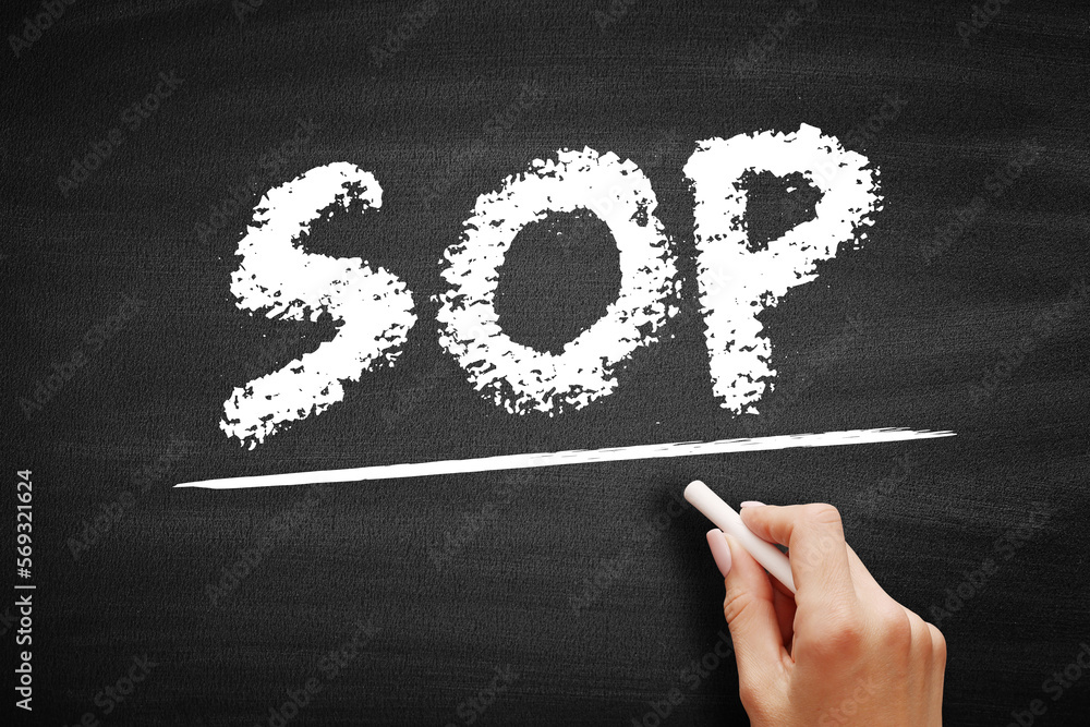 SOP Standard Operating Procedure - set of step-by-step instructions ...
