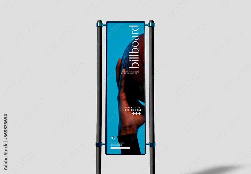 Vertical Billboard Mockup Stock Template | Adobe Stock