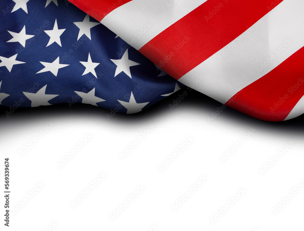 American flag on a transparent background for text Stock Photo | Adobe ...